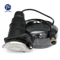 China Copper Material Reversing Camera Extension Cable 7pin Trailer Connector for sale