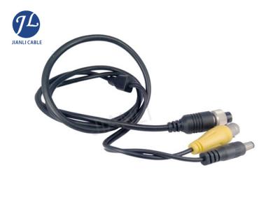Cina 4 cavo inverso della macchina fotografica dell'automobile di Pin Aviation To 2 RCA avoirdupois con il connettore della vite in vendita