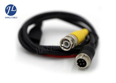 Cina 4 cavo inverso della macchina fotografica dell'automobile di Pin Aviation To 2 RCA avoirdupois con il connettore della vite in vendita