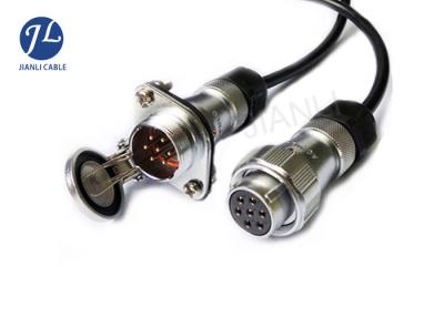 China Vrachtwagen/Ziekenwagendvr van de de Camerauitbreiding van kabeltelevisie Kabel 7 Pin Trailer Plug Oil Resistant Te koop