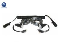 China Copper Material Reversing Camera Extension Cable 7pin Trailer Connector for sale