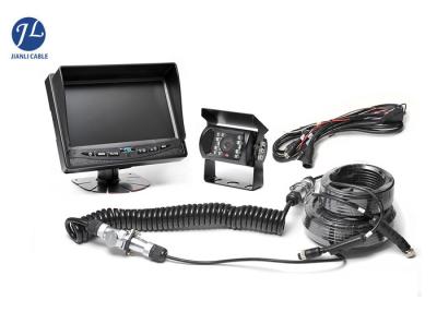 China Cable 4 PIN Connectors, color que moldea negro de Suzi Spiral Reversing Camera Extension de 4 metros en venta