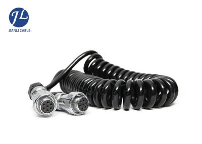 China Cable 4 PIN Connectors, color que moldea negro de Suzi Spiral Reversing Camera Extension de 4 metros en venta