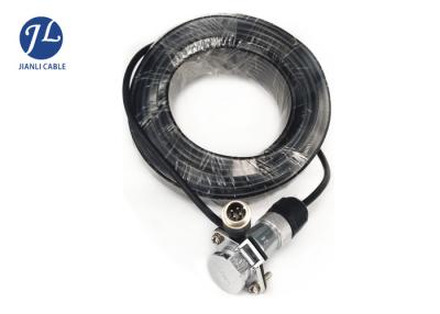 China Cable 4 PIN Connectors, color que moldea negro de Suzi Spiral Reversing Camera Extension de 4 metros en venta