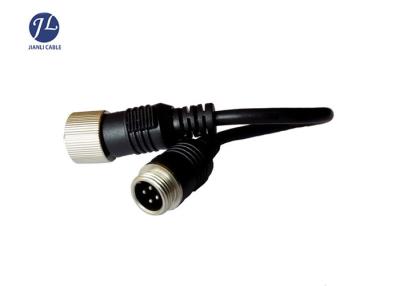 Cina MINI cavo di BACCANO di 0.1M 4 Pin Connector To per il sistema inverso della macchina fotografica di retrovisione dell'automobile in vendita