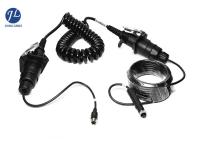 China Reversing Camera Extension Cable Trailer Camera Video Cable With 7 Pin Plastic Plug for sale