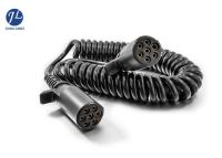 China Reversing Camera Extension Cable Trailer Camera Video Cable With 7 Pin Plastic Plug for sale