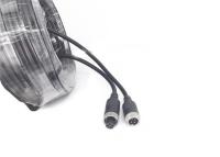 China M12 Socket 4 Pin Coiled Reversing Camera Extension Cable for sale