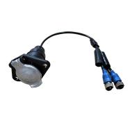 China IP67 7 Pin Socket Vision Systems Cable For Caravan Backup Camera System for sale