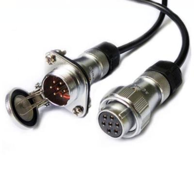 Cina Il connettore maschio del pannello e femminile del metallo cabla 5 Pin Aviation Plug in vendita