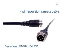 China Rear View Camera System 15m 20m 4 Core Aviation Cable for sale