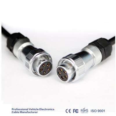 Cina Fermaglio maschio del metallo impermeabile di 5 Pin Trailer Power Cable With in vendita