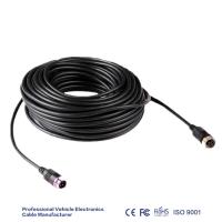 China 3.8mm Car Reverse Camera Cable , 4 Pin Extension Cable With Lock for sale