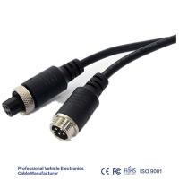 China 3.8mm Car Reverse Camera Cable , 4 Pin Extension Cable With Lock for sale