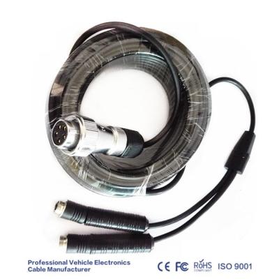 Cina Maschio e sistema di sostegno femminile della macchina fotografica di retrovisione di M12 7 Pin Video Power Cable For in vendita