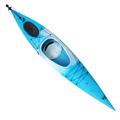 China Kano Overzeese het Reizen Kajak 297 Pond van Huarui Watersports 1 Persoon LLDPE Te koop