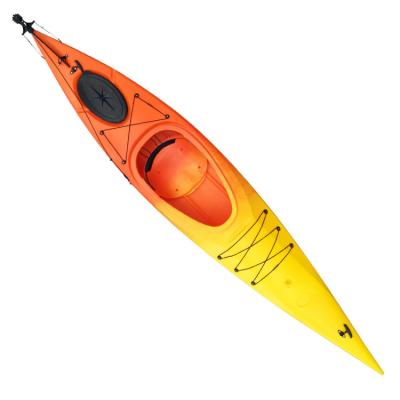 China Kano Overzeese het Reizen Kajak 297 Pond van Huarui Watersports 1 Persoon LLDPE Te koop