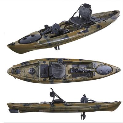 China Einzelne Personen-Fischen-Pedal fährt LLDPE-HDPE 180kgs Sit On Top Kayak Kayak zu verkaufen
