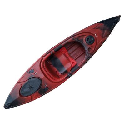Cina Persona nera e rossa ricreativa 331 libbra di plastica di Sit In Fishing Kayak One in vendita