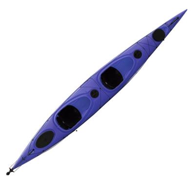 China De Kajak die van Sit In Sea Touring Kayak Huarui Tweepersoons 4.5MM vissen Te koop