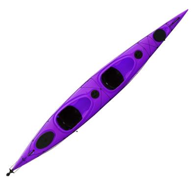 China De Kajak die van Sit In Sea Touring Kayak Huarui Tweepersoons 4.5MM vissen Te koop