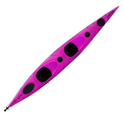 China De Kajak die van Sit In Sea Touring Kayak Huarui Tweepersoons 4.5MM vissen Te koop