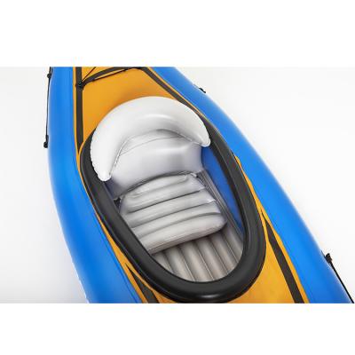 China enfileiramento inflável do homem do caiaque um do PVC de 2.75m*0.81m que pesca o barco da canoa exterior à venda