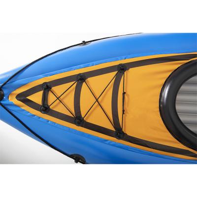China enfileiramento inflável do homem do caiaque um do PVC de 2.75m*0.81m que pesca o barco da canoa exterior à venda