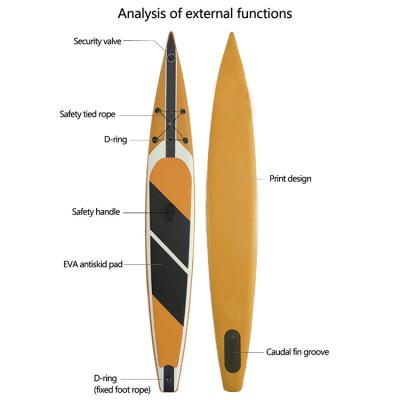 Cina il supporto di corsa della plastica del bordo del Sup di 3.81m*0.55m su rema 11kg in vendita