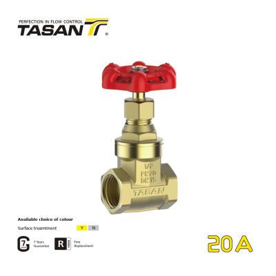 China Manual DN15-100mm Válvula de compuerta de latón de 1 pulgada PN20 para sistema de plomería 20A en venta
