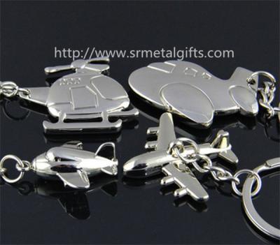 China Metal air plane keychains, combat aircraft drop pendant keyrings, jet aircraft key chains, for sale