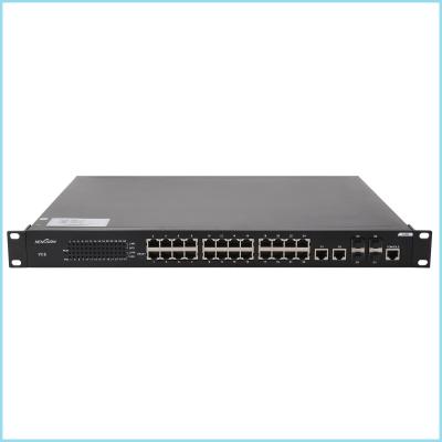 China 24 Gigabit TX + 2 Gigabit SFP POE Network Switch for sale