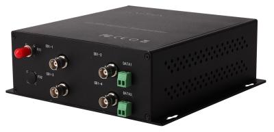 Cina Singolo modo/ricetrasmettitore ottico di sdi multi hd di modo, ricetrasmettitore di fibra ottica 4V1D in vendita