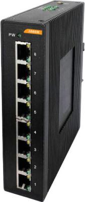 China High Reliability 8 port Industrial Gigabit ethernet switch IP40 Outdoor network switch for sale