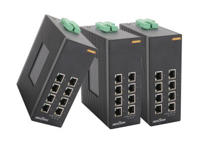 China unmanaged Dinrail gigabit network switch with 8 fast gigabit ethernet ports for sale