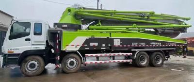 China Used Zoomlion Concrete Pump Truck 52M With Isuzu Chassis With Model 2014 for sale