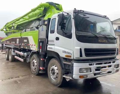 China Used Zoomlion Concrete Pump Truck 52M With Isuzu Chassis With Model 2014 for sale
