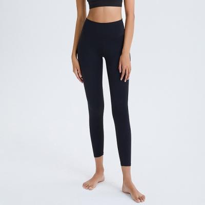 China New Breathable Yoga Gaiters Tight Waisted Seamless Tops With Pockets For Women Style Black Spandex/Polyester Waist Tops For Adults for sale