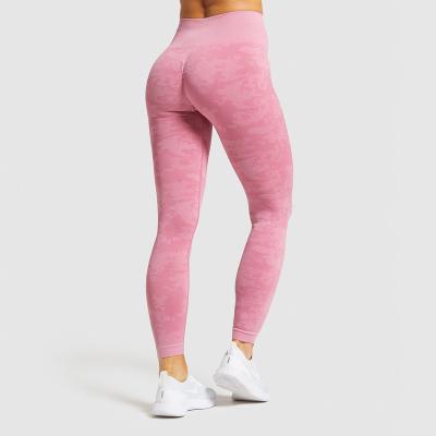 China New High Waist Yoga Pants Women Antibacterial Gaiters For Fitness Yoga Seamless Gaiters for sale