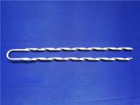 China Lightning Line 1/2 Inch Helical Guy Grip Dead End Preforms for sale