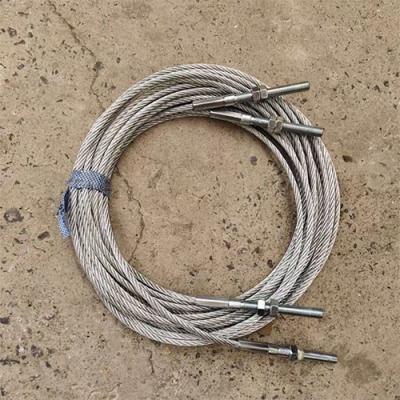 China Galvanized Steel Car Lift Cable Corrosion Resistant 8.7M / 9M / 14M for sale
