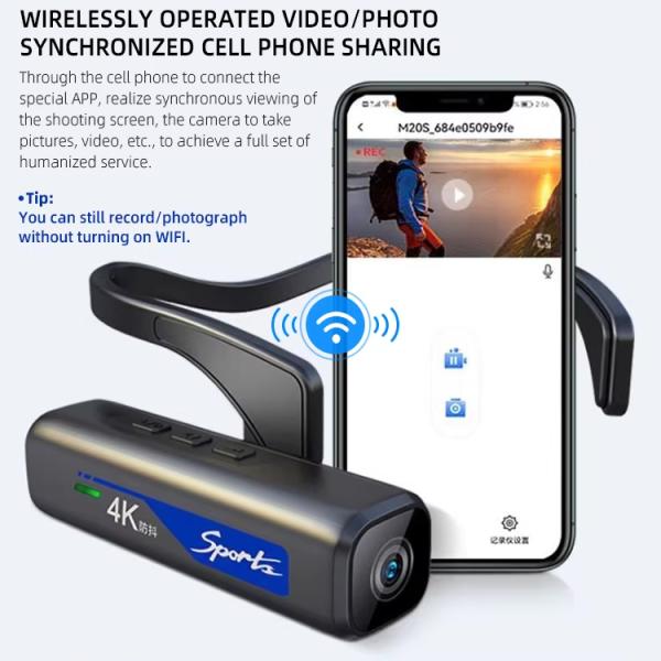 Quality Wifi Headset 4K Camera Sport Action Camera Mini Wearable Camera Support Wifi for sale