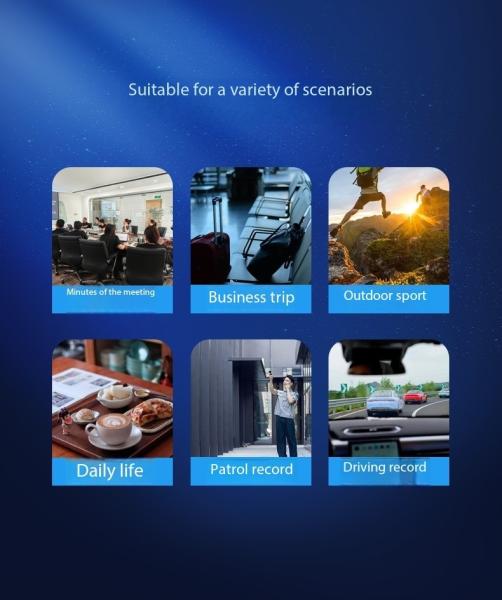 Quality High Capacity 1200mAh Battery Multi-Resolution Photo Body Camera for Video for sale