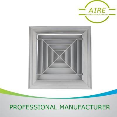 China OEM square ceiling aluminium 6063 air diffuser 150x150 powder coating RAL9010 for sale