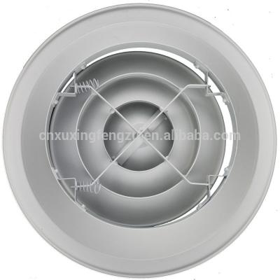 China Round ceiling aluminum alloy 6063 customized sizes OEM air diffuser powder coating white frame and inner core for sale