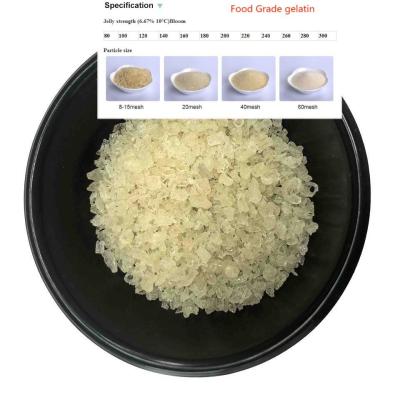 Cina Conservazione fresca e secca Gelatina di manzo Halal Textura liscia 200-300 g Bloom in vendita