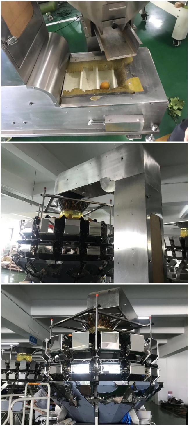 Waterproof fruit and vegetable packaging machine with 14 head weigher