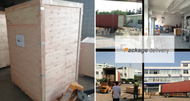 SUS304 Linear Weigher Packing Machine packaging and delivery illustration