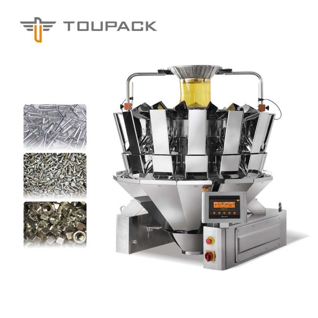 14 Heads Combination Weigher with plain hoppers for grains weighment