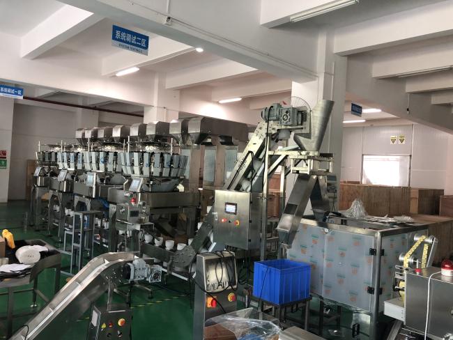 TOUPACK measurable bowl incline conveyor in operation